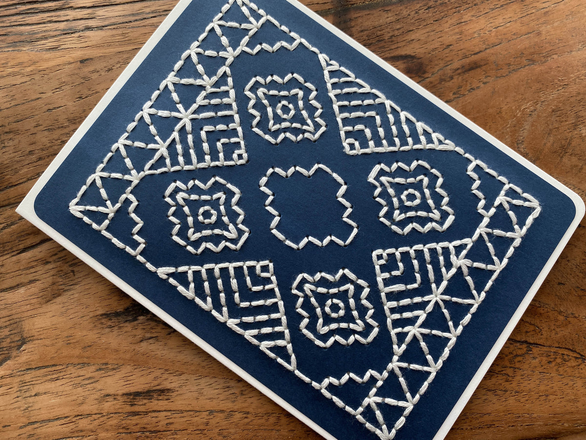 Mexican Design Hand Sewn Card | The Cole Card Company