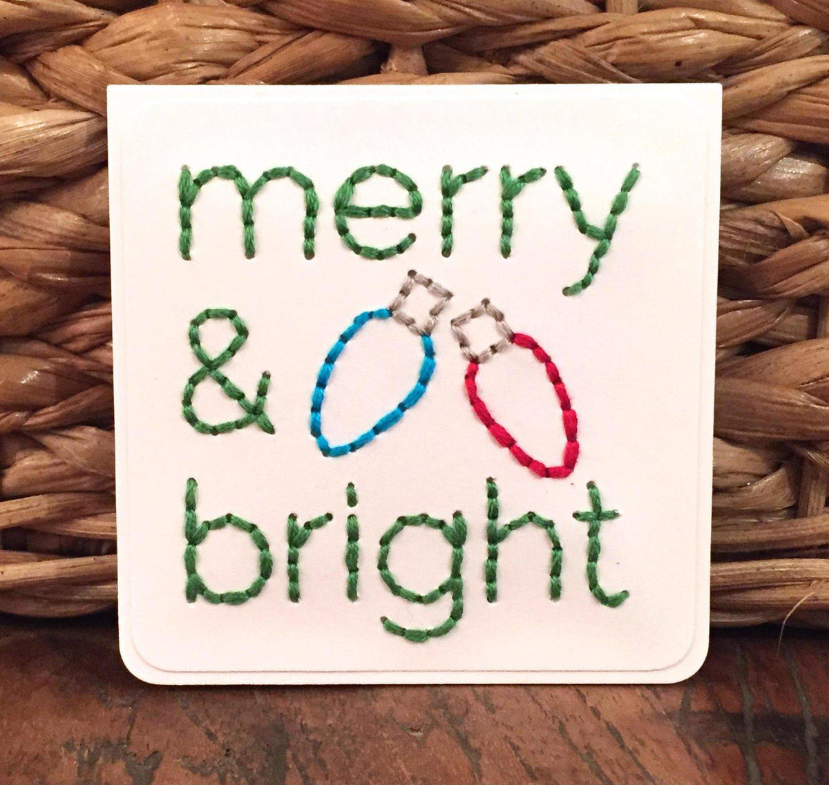 Mini Merry and Bright Christmas Card | The Cole Card Company